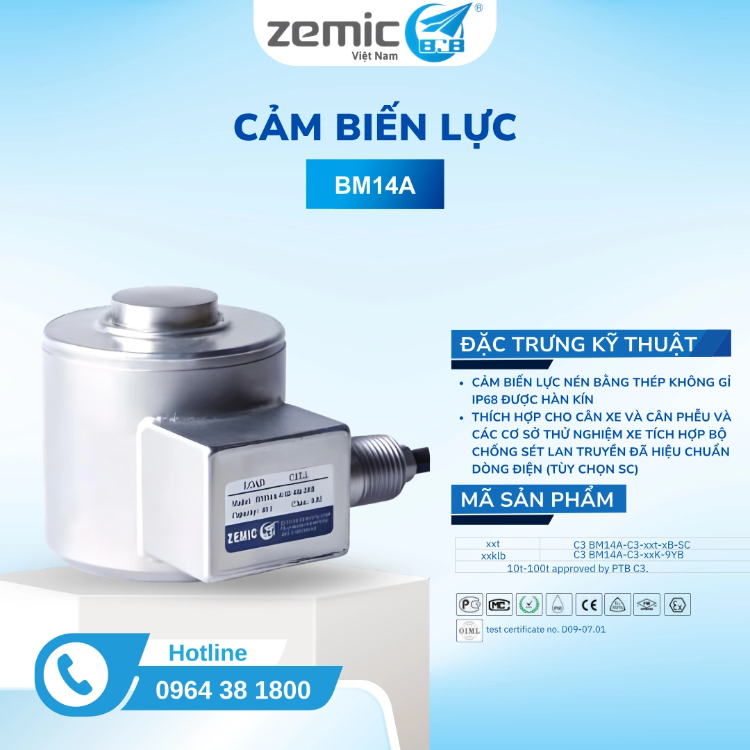 Cảm biến lực BM14A - Zemic Việt Nam