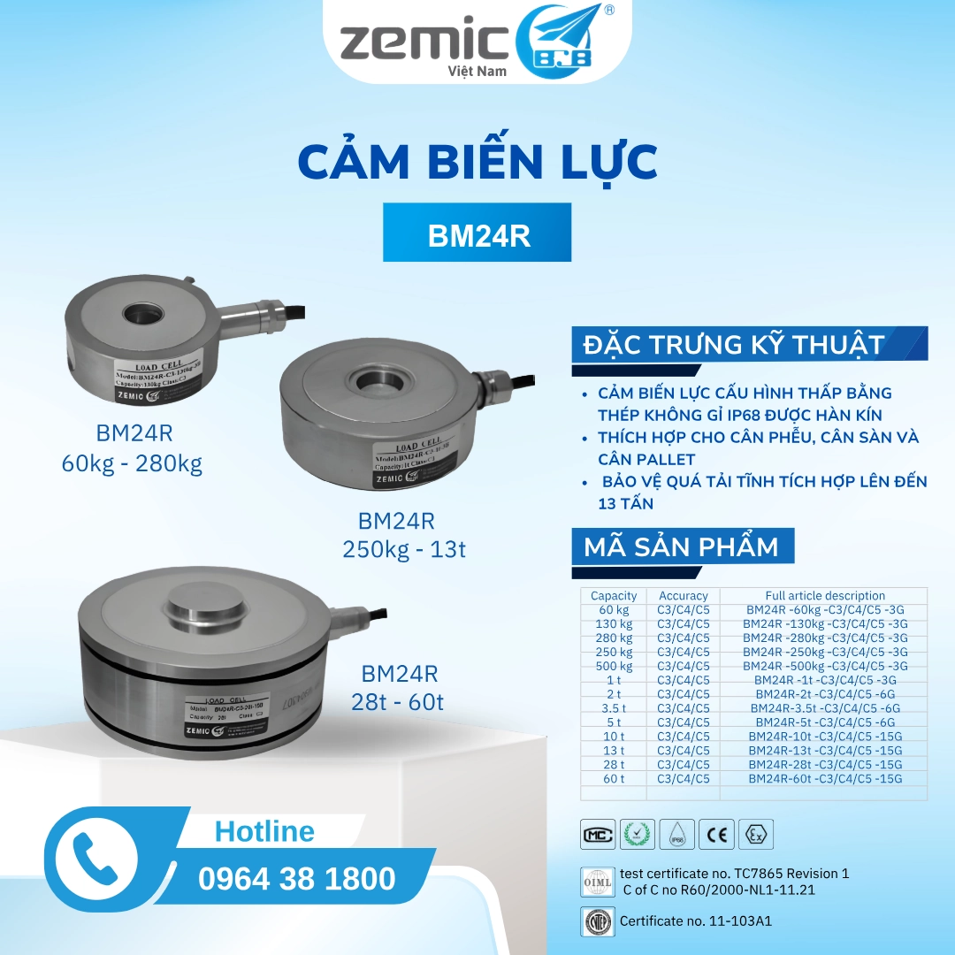 Cảm biến lực BM24R - Zemic Việt Nam