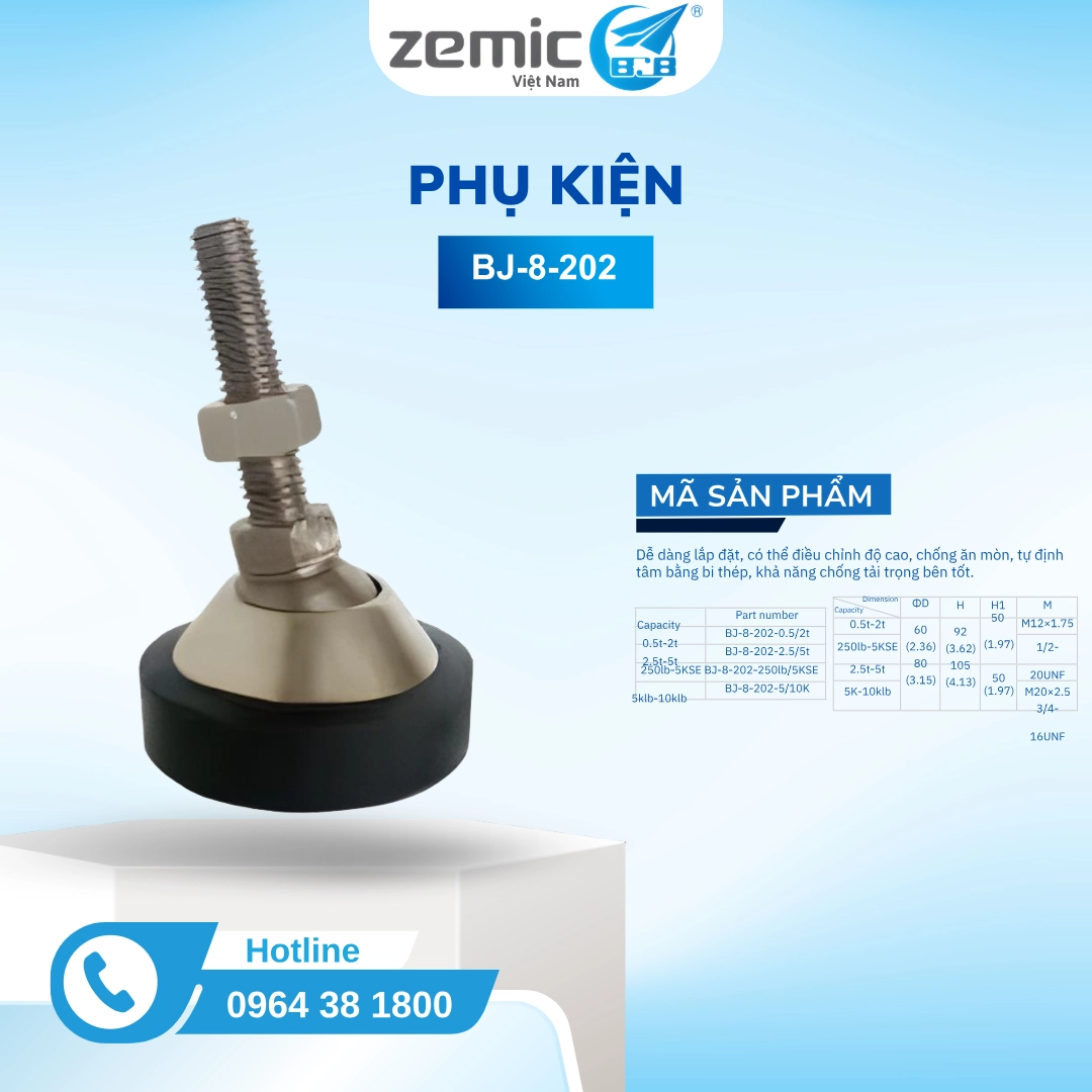 Phụ kiện BJ-8-202 - Zemic Việt Nam